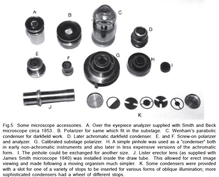ANTIQUE MICROSCOPE ACCESSORIES